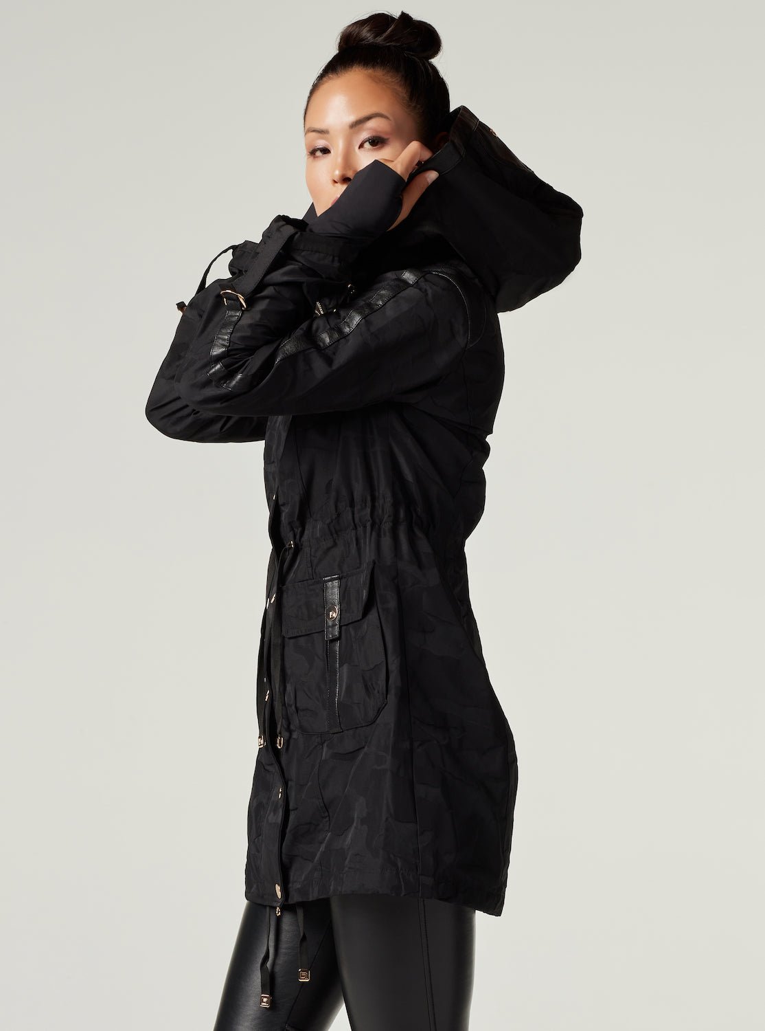 Camo Anorak Gold Collection Blanc Noir Online Store